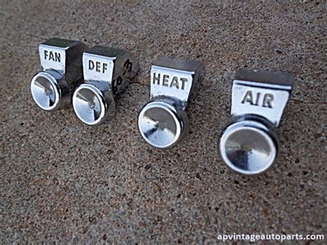 1961 Chevrolet Impala Heater Control Knobs Set Ap Vintage And Classic