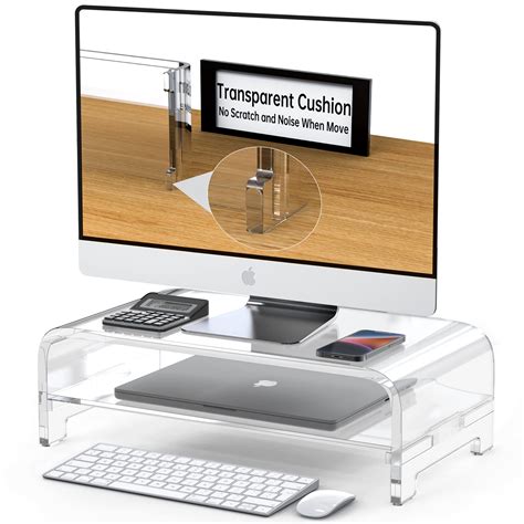 Beimu Acrylic Monitor Stand Acrylic Laptop Stand For Desk Acrylic Desk