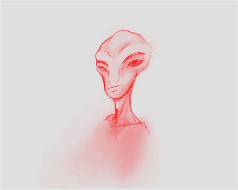 Alien Sketch By Yinyangdragonfly On Deviantart