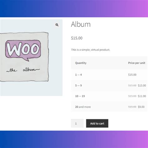 woocommerce advanced pricing discounts and quantity swatches