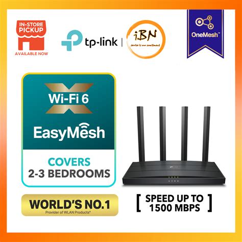 TP Link Easymesh Archer AX AX Dual Band Wireless AX WiFi Router For UniFi Maxis Time