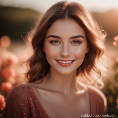 Heart Shaped Face With Soft Features Her Amber Golden Eyes Are Large