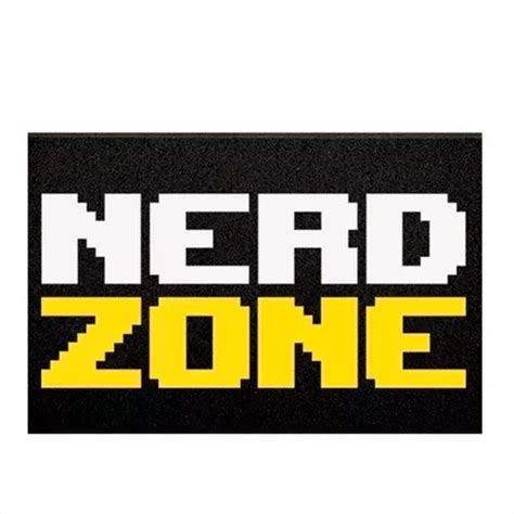 Alfombra Capacho Diseño De Tela Negra Color Nerd Zone C040 Mercadolibre