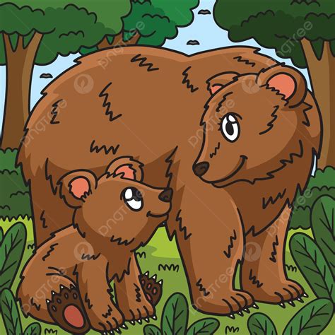 Mom Bear Cartoon