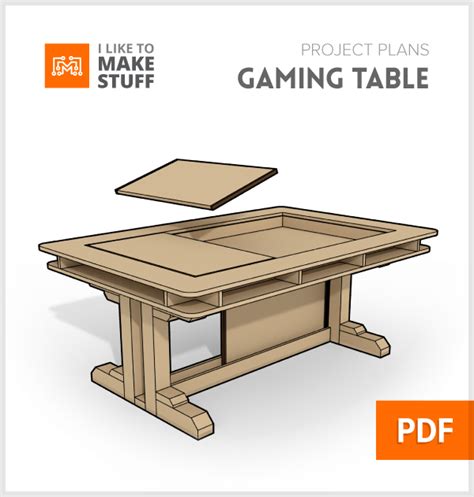 Gaming Table — Digital Plans I Like To Make Stuff Diy Gaming Table