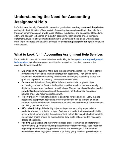 Ppt Best Accounting Assignment Help Powerpoint Presentation Free