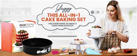 Rfaqk 700pcs Cake Decorating Kit With Baking Supplies
