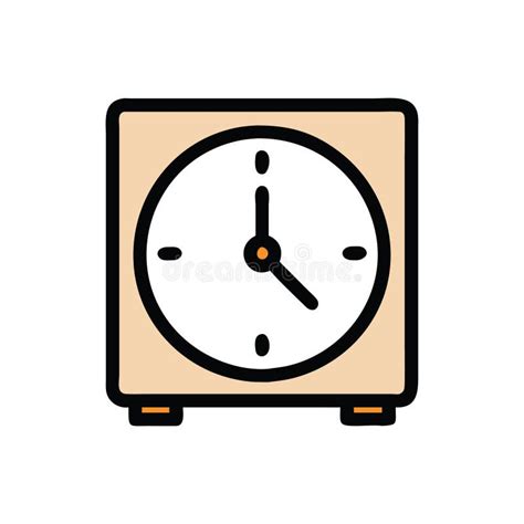 Unique Rectangular Clock Design Stock Illustration Illustration Of Unique Display 351574071