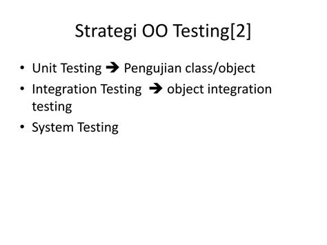 Ppt Oo Software Testing Powerpoint Presentation Free Download Id