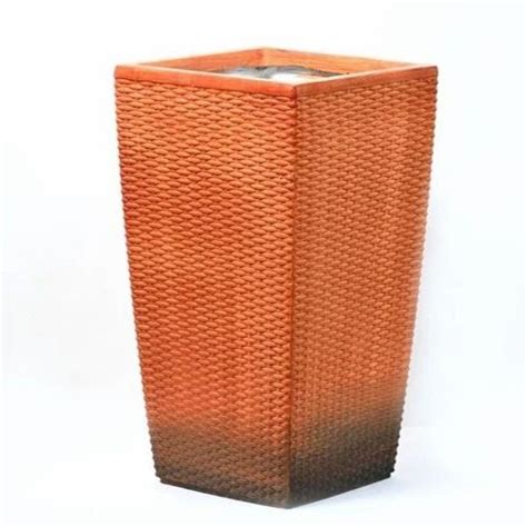 Orange Rectangular Frp Pot At ₹ 1500piece Frp Pot In Taoru Id