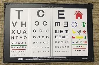 Shining Sun Vision All In One Vision Testing Chart For 3m Or 10 Feet