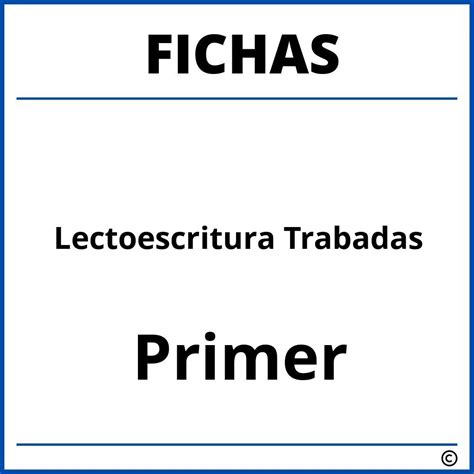 Fichas De Lectoescritura Para Tercer Grado De Primaria