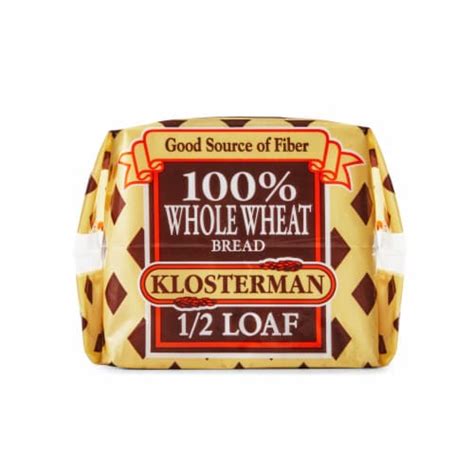 Klosterman 100 Whole Wheat Half Loaf Bread 12 Oz King Soopers