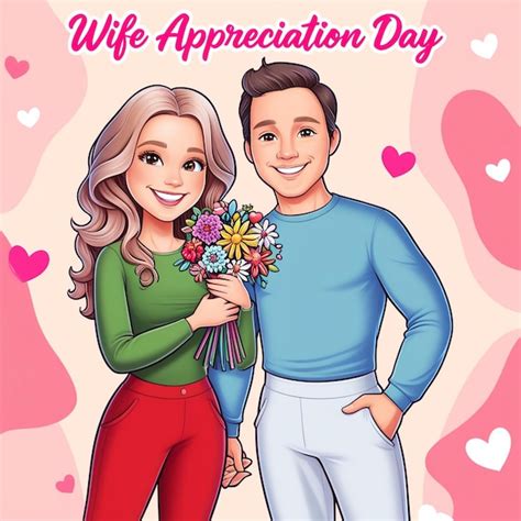 National Wife Appreciation Day Celebrate Premium Ai Generated Image