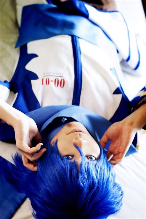 Vocaloid Kaito White And Blue Cosplay Costume