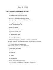 Exam 1 CSE 102 Exam 1 CSE 102 Part A Multiple Choice Questions 1 10 10 1