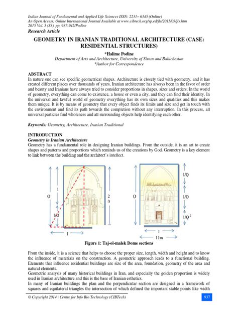 Geometry In Iranian Traditional Architecture Pdf Geometry Symmetry