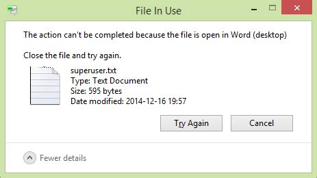 Why Is Windows Not Warning About File In Use For Certain Programs Super User