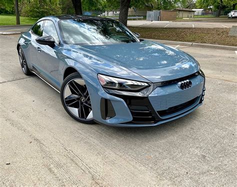 Blue Audi E Tron
