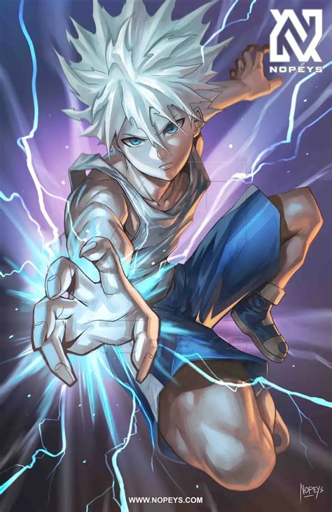 Silent Thunder Assassin Wall Art Killua Poster Print Nopeys Nopeys