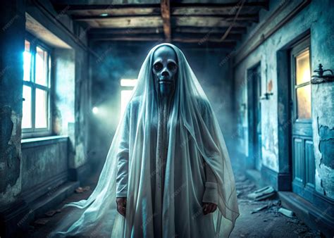 Horror Realistic Ghost In Horror Place Premium Ai Generated Image