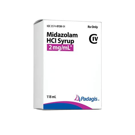 Midazolam Hcl Syrup 2 Mgml Oral Solution 118 Ml Bottle Mcguff