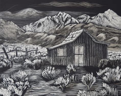 Scratchboard Classes At Art Zone Events