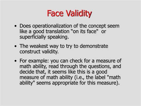 Face Validity Examples Psychometrics 5 Validity Types Of Validity