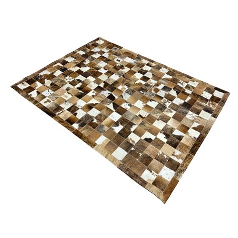 Rugs Hide Leather Patchwork Carpet Ahmeds Textiles