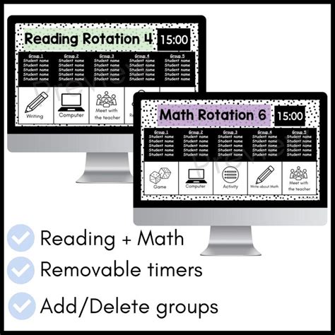 Center Rotation Slides Small Group Rotations Daily Slides Templates