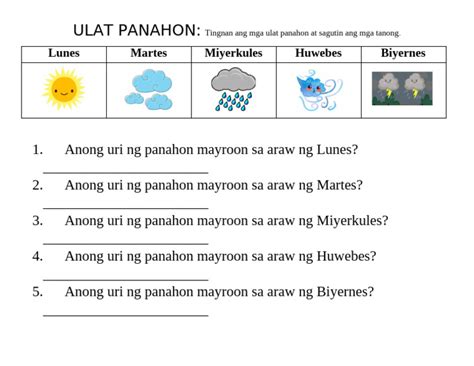Ulat Panahon Pdf