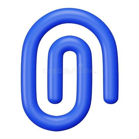 Attach 3d Rendering Isometric Bold Line Icon Stock Vector