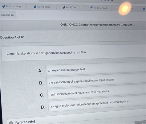 Solved My Learningdashboardons Oncc C Register And Ons