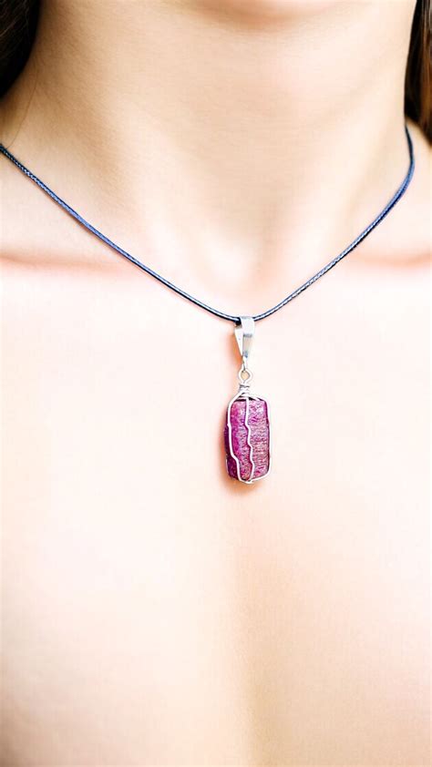 Beautiful Top Pinkish Red Corundum Ruby Pandant