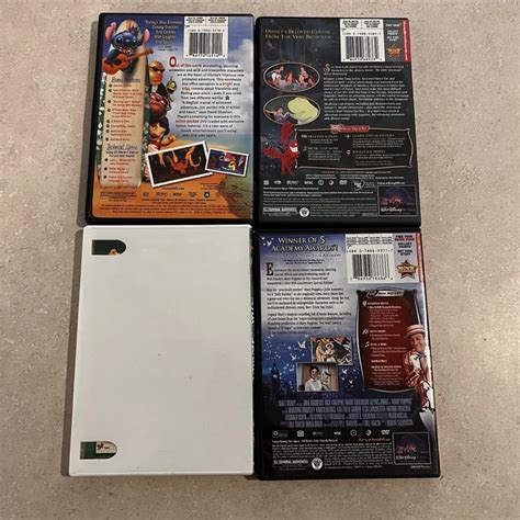 Disney Dvd Lot Female Characters Ariels Beginning Lilo Vixey Mary