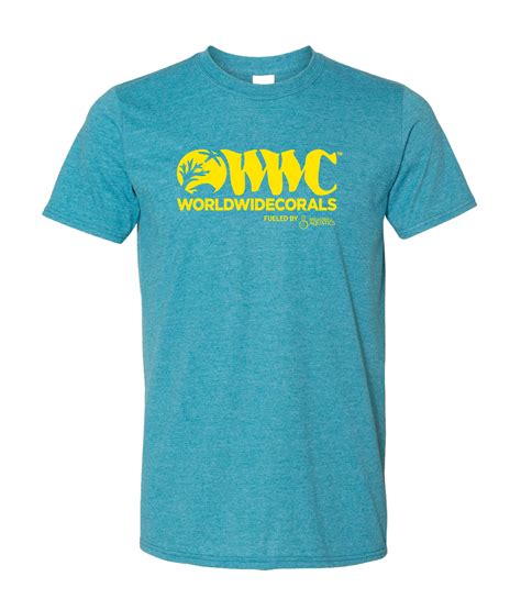 Wwc Heather Galapagos Blue Shirt W Mustand Yellow Ink