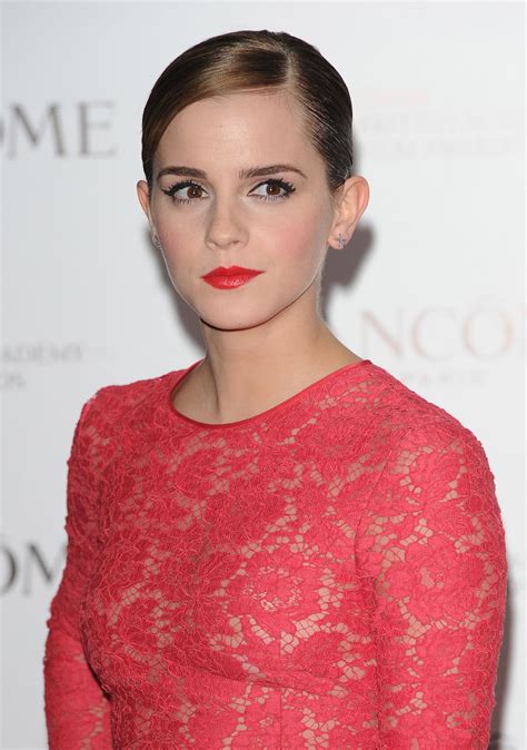 All About Celebrity Emma Watson In Red Dress