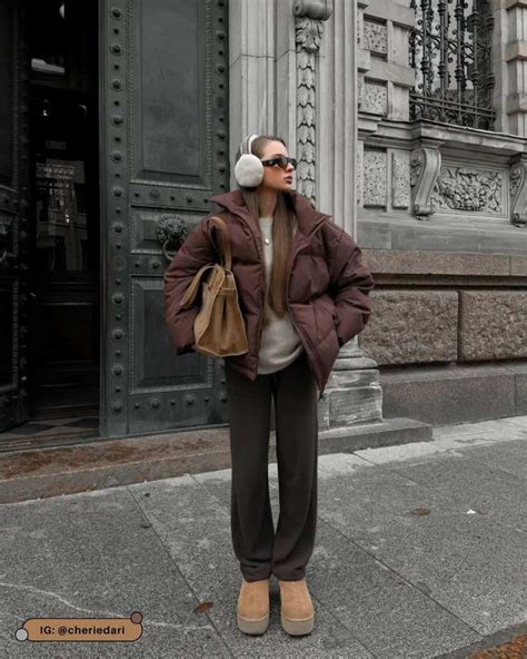 Brown Puffer Jacket Ideas 1