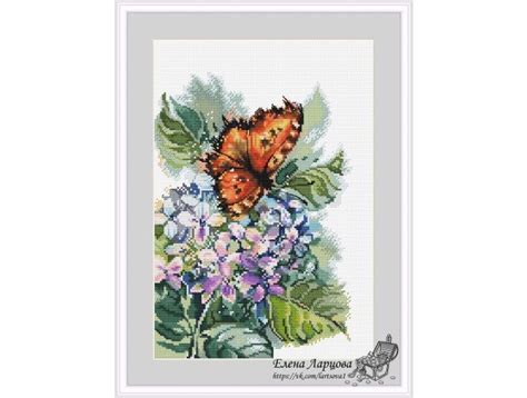 Hydrangea Cross Stitch Pattern