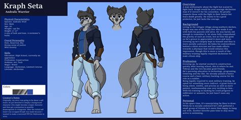 Kraph Ref Sheet Clothed By Frostjumper1363 On Deviantart