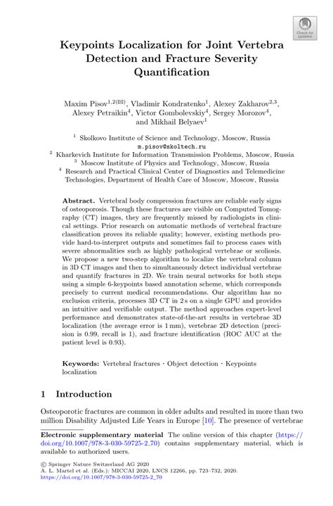 Pdf Keypoints Localization For Joint Vertebra Detection And Fracture Severity Quantification