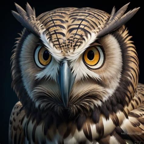 Future Evolution Of Deinonychus Owl Hybrid Predator Ai Generated