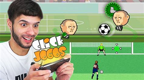 Jogando Os Jogos Clássico De Futebol Do Click Jogos Youtube