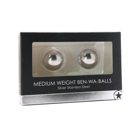 Medium Weight Stainless Steel Ben Wa Balls By Ouch Luxurious Bliss