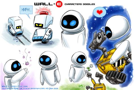 Wall E Wall E Eve Mo Doodles By Rinacat On Deviantart