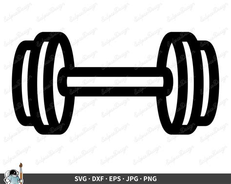 Dumbbell Svg Weightlifting Clip Art Vector Weights Clipart Clipart Body