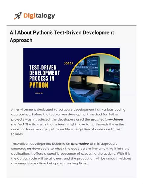 PPT All About Pythons Test Driven Development Approach PowerPoint Presentation ID