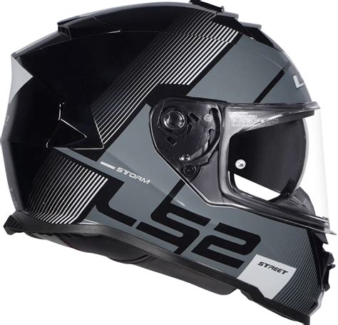 Ls2 Ff800 Storm Ii Epic Gloss Black White Helmet Ah Helmets