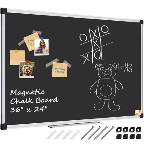 Uniek Wyeth Framed Magnetic Chalkboard Wall Organization Board