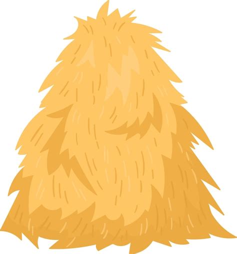 Premium Vector Dry Farm Haystack